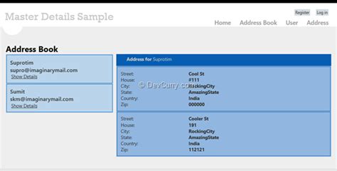 Master Details View Using Knockout And Aspnet Mvc