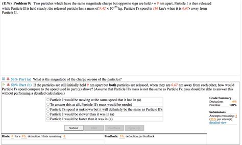 Solved Problem Two Particles Which Have The Same Chegg Com