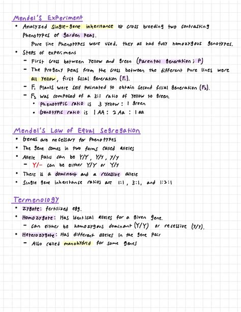 2 1 Single Gene Inheritance Patterns Mendel S Experiment · Analyzed