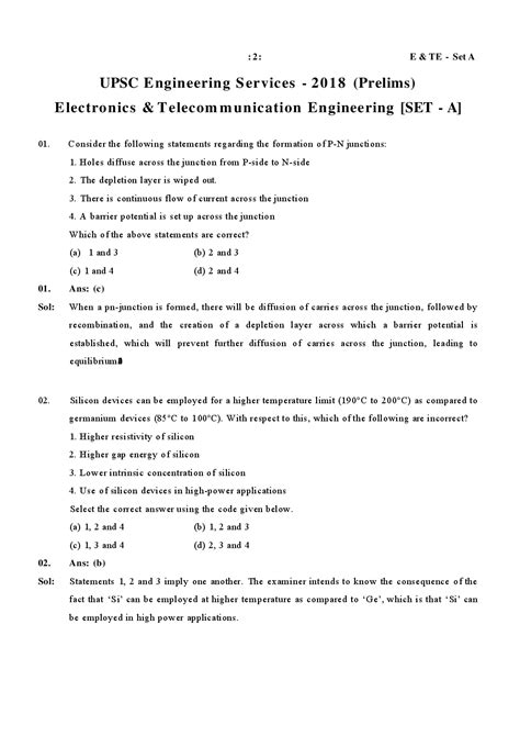 Download Ies Electronics And Telecommunication Engineering Previous Year Solved Question Paper