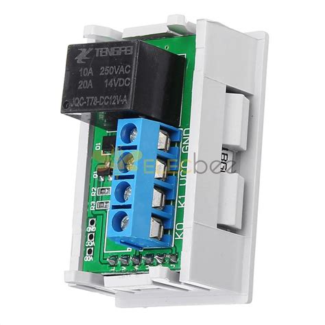 Elecbee 5pcs Mini 12V 20A Digital LED Dual Display Timer Relay Module With Case Timing Delay Cycle