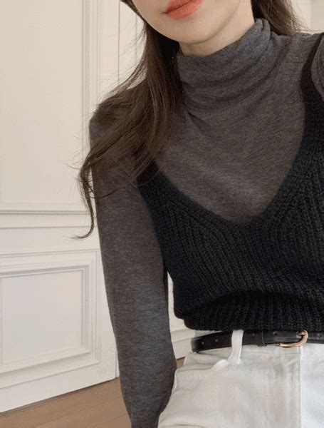 [뉴컬러추가][morrest][레이어드필수템💗][자체제작] 므렛 모헤어 울 뷔스티에 니트 에이블리