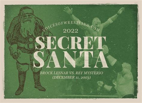 VOW Secret Santa 2022 Brock Lesnar Vs Rey Mysterio 2003