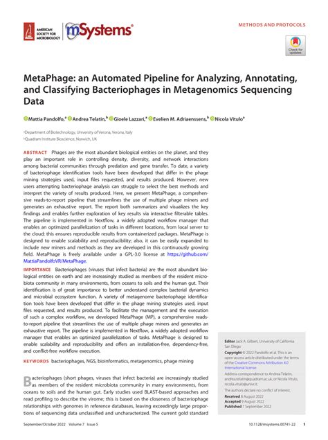 Pdf Metaphage An Automated Pipeline For Analyzing Annotating And Classifying Bacteriophages