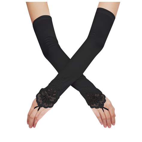 Yubnlvae Long Elbow Satin Glovesgloves Pierced Gloves Length Evening