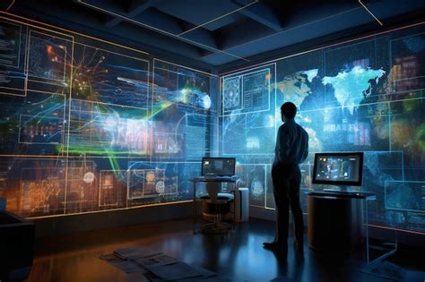 Premium Ai Image Businessman Analyzing Charts And Graphs On A