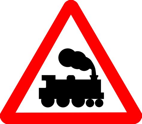 Cruce Ferroviario Tráfico Señales Gráficos Vectoriales Gratis En
