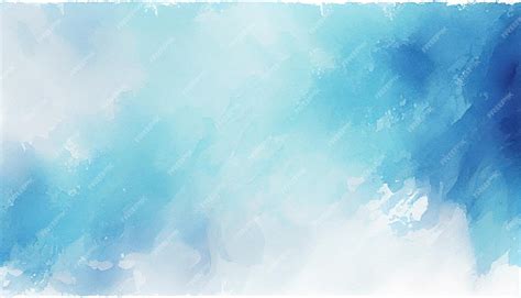 Fondo De Textura De Grunge De Pintura Degradada De Acuarela Azul