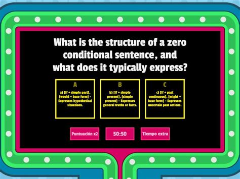 First Zero And Second Conditional Concurso De Preguntas
