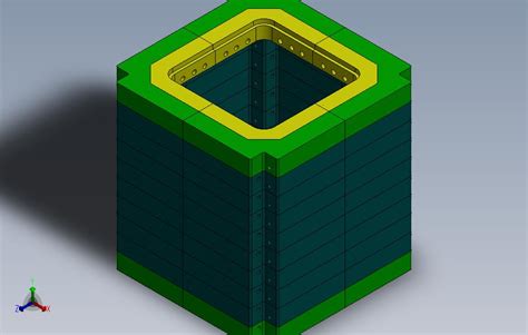 锁定饼干接合模块化框架 SOLIDWORKS 2013 模型图纸免费下载 懒石网