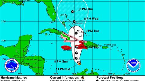 Hurricane Matthew Soaks Colombia Heads For Jamaica Haiti