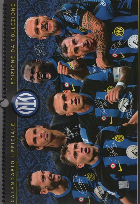 Calendario Ufficiale Inter 2024 Orizzontale Cm 44 X 33 Con Spirale