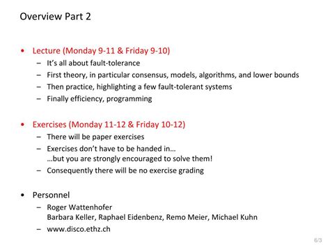 Ppt Part 2 Fault Tolerance Distributed Systems 2010 Powerpoint Presentation Id2101102