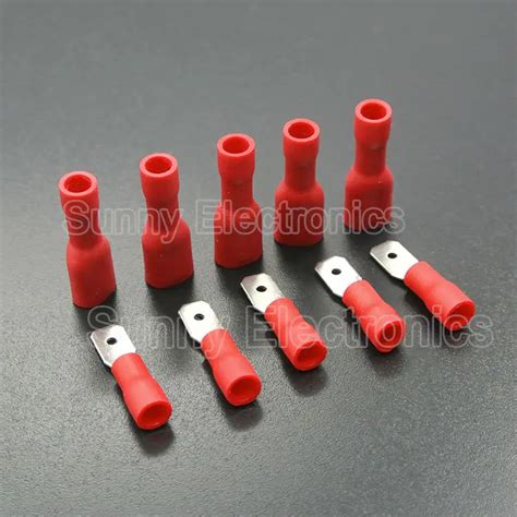 Pcs Pairs Female Male Spade Insulated Electrical Crimp Terminal Connectors In Cables