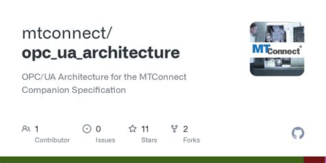 Github Mtconnect Opc Ua Architecture Opc Ua Architecture For The Mtconnect Companion