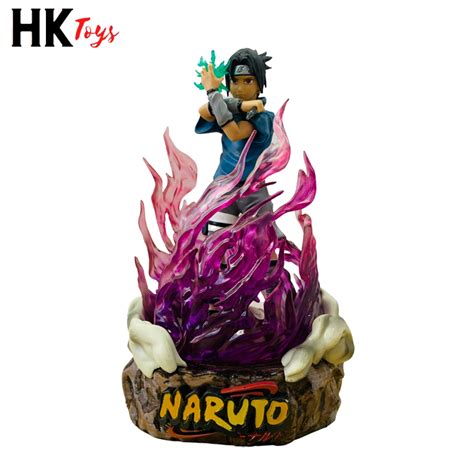 Super Cool Sasuke Model With Led On The Base 20cm High Weighs 900