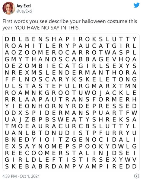 ランダムな文字列の中から最初に見つけた単語があなたのハロウィンコスチューム 「セクシーキャベツ」「汗かきシュレック」 連載jp
