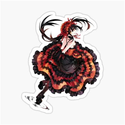 Kurumi Tokisaki Sticker For Sale By Animearagon Redbubble