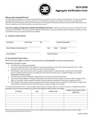 Fillable Online Aggregate Verification Form Fax Email Print PdfFiller