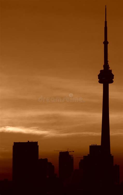 Toronto Sunset CN Tower Editorial Image Image Of Tourism