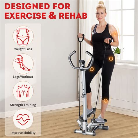 Godecor Mini Stepper Stair Stepper With 330lb Weight Capacity Widened
