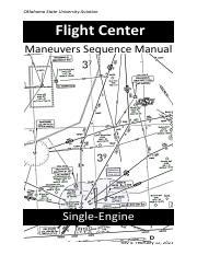 Single Engine Maneuver Sequence Manual Oklahoma State Course Hero