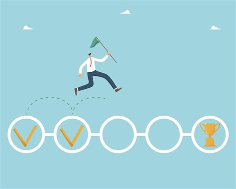 Premium Vector Tracking Achievements During A Project Or Work Process Progress Or Path To