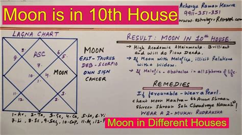 Moon In 10th House L Famous Astrologers In Delhi Ncr India L Moon In