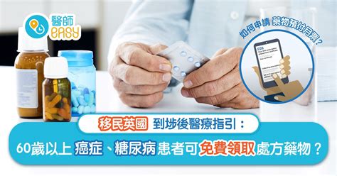 【移民英國】醫療篇二—長期病患者須知 哪類人可免費領取藥物？