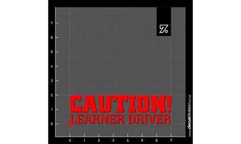 Caution Learner Driver Sticker Stacked