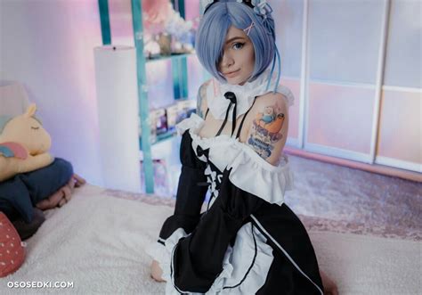 Model Leah Meow Leahmeow In Cosplay Rem From Rezero 29 Leaked