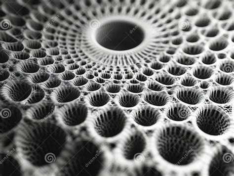 microscopic view of 3d printed lattice structure for material testing