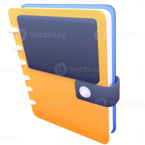 Free Notebook In 3d Render For Graphic Asset Web Presentation Or Other