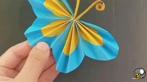 ساخت پروانه کاغذی جدید و زیبا کاغذ رنگی فیلو