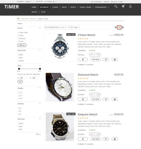 CS Cart Timer Theme Responsive Template