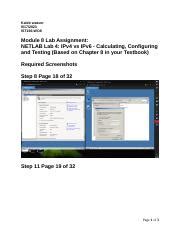 IPv4 Vs IPv6 Calculating Configuring And Testing NETLAB Lab