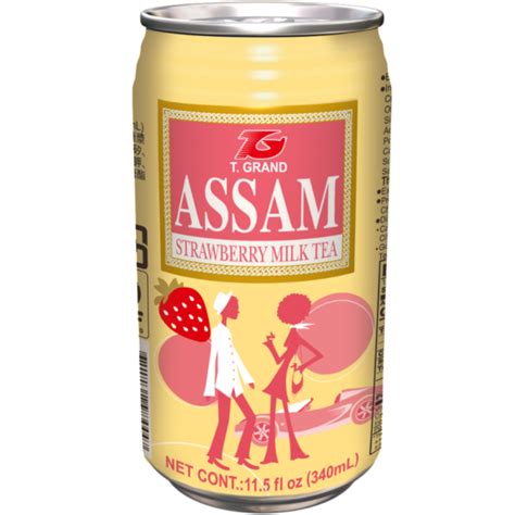 Assam Can Strawberry Milk Tea Asian Commodities Llc