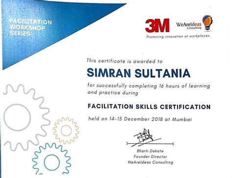 Happy To Have Completed 16 Hours Of Facilitation Skills Certification Workshop Conducted By