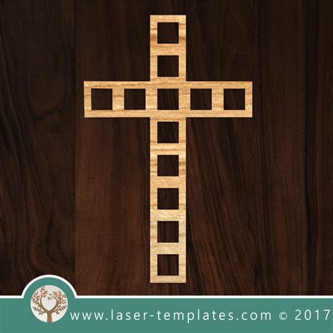 Laser Cut Cross Template Pattern Design Free Vector Designs Every