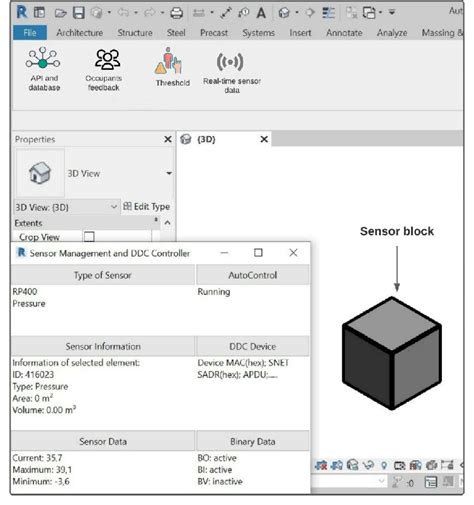 built in sensor and occupants feedback management in revit with the