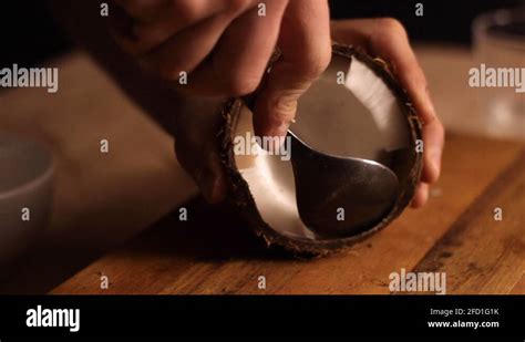 White Coconut Flesh Stock Videos And Footage Hd And 4k Video Clips Alamy