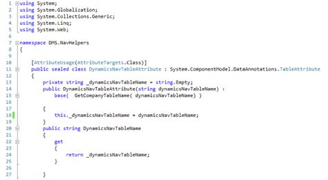 Dms Blog How To Use Mvcnet On The Dynamics Nav Database Structure