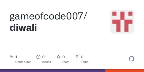 GitHub Gameofcode Diwali