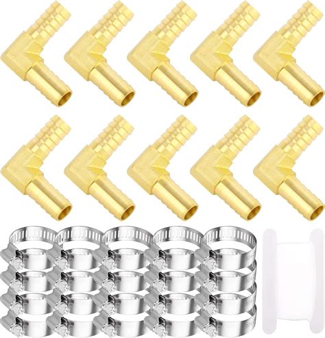 Brass Hose Barb 90 Degree Elbow 38 Barbed X 38 Barbed
