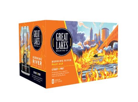 Great Lakes Brewing Co Burning River Pale Ale 6 Bottles 12 Fl Oz