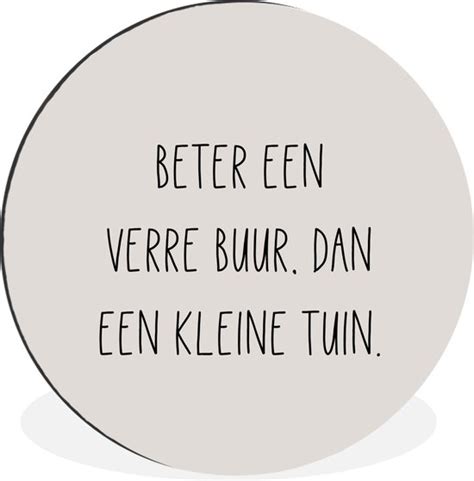 WallCircle Wandcirkel Muurcirkel Tekst Quotes Beter Een Verre