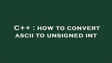 Convert Ascii String To Int At Inez Smith Blog