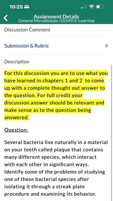 Solved Assignment Details General Microbiology 10549 Chegg