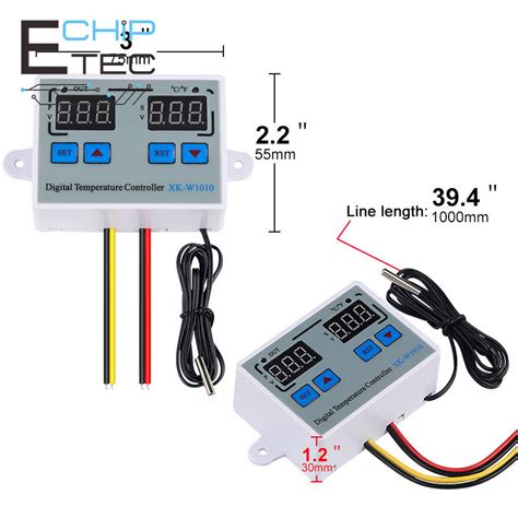 W1010 Digital Thermostat Celsius Fahrenheit Switch Temperature Controller For Incubator Relay