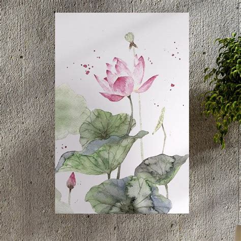 How To Get Inspired With Decorating Ideas For Lotus Flower Canvas Wall